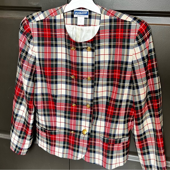 Pendleton | Jackets & Coats | Vintage Pendleton Collarless Blazer 98s ...